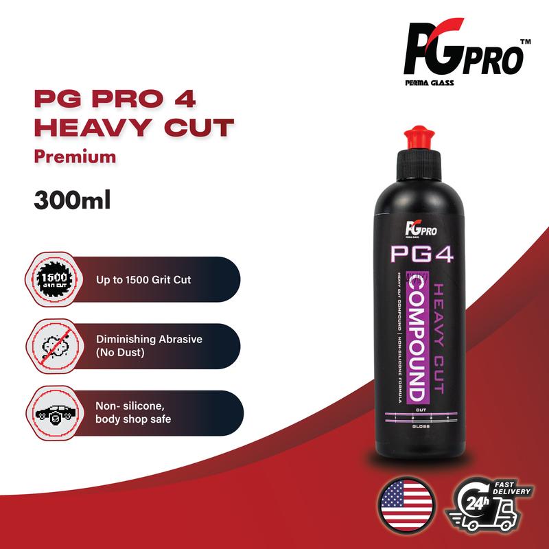 Perma Glass PG Pro V2.0 Heavy Cut (PG4) (300ml) | Compound | - TikTok Shop Malaysia