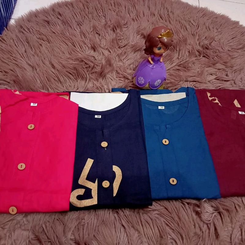 KIDS TAMIL ELUTUKAL KURTHI (meron,pink,blue, navy blue) - TikTok Shop ...