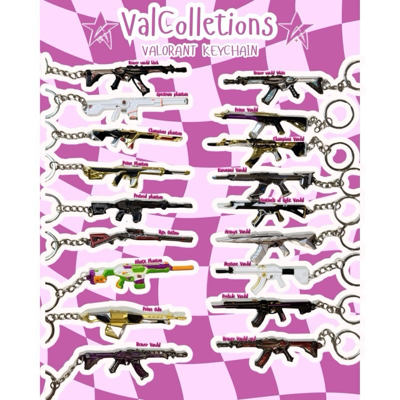 Val collections Valorant Keychain - Featuring Iconic Game Characters ...