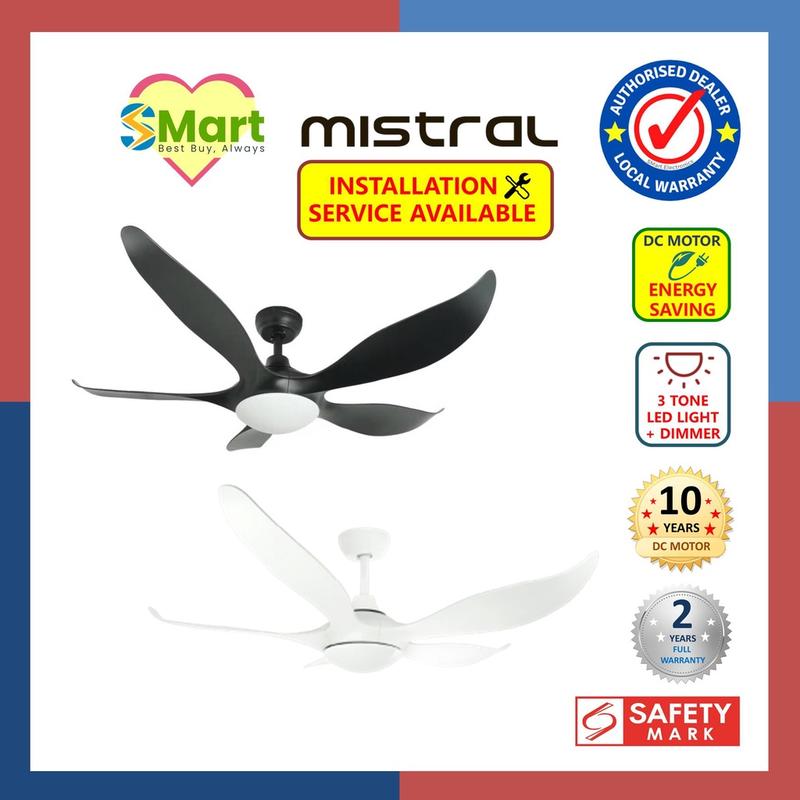 Mistral D'Fan Typhoon 52" Ceiling Fan with LED Light - TikTok Shop ...