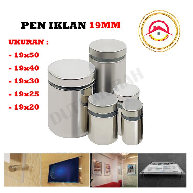 Pen Iklan 19 x 30 mm / Pen Baut Iklan Kaca Akrilik Sign Boar - Shop ...
