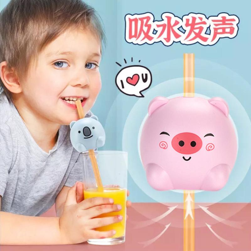 Children'S Sounding Straw Cute Animal Sound Effect Straw Toy - TikTok Shop Singapore