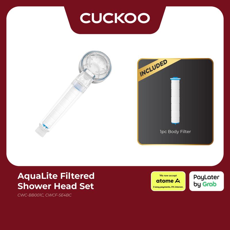 CUCKOO AquaLite Filtered Shower Head-CWC-BB001C - TikTok Shop Malaysia