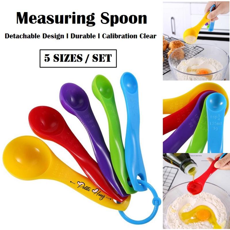 [Petite Houz] 5 Pieces Multi-Color Tea Spoon Table Measuring - TikTok ...