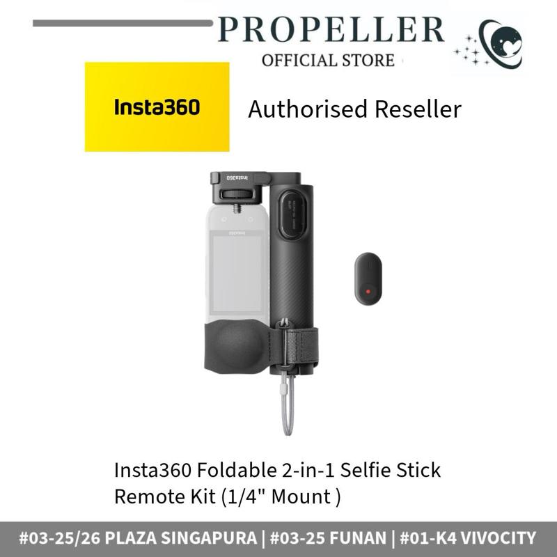 Insta360 Foldable 2-in 1 selfie stick Remote Kit for X4 - TikTok Shop ...
