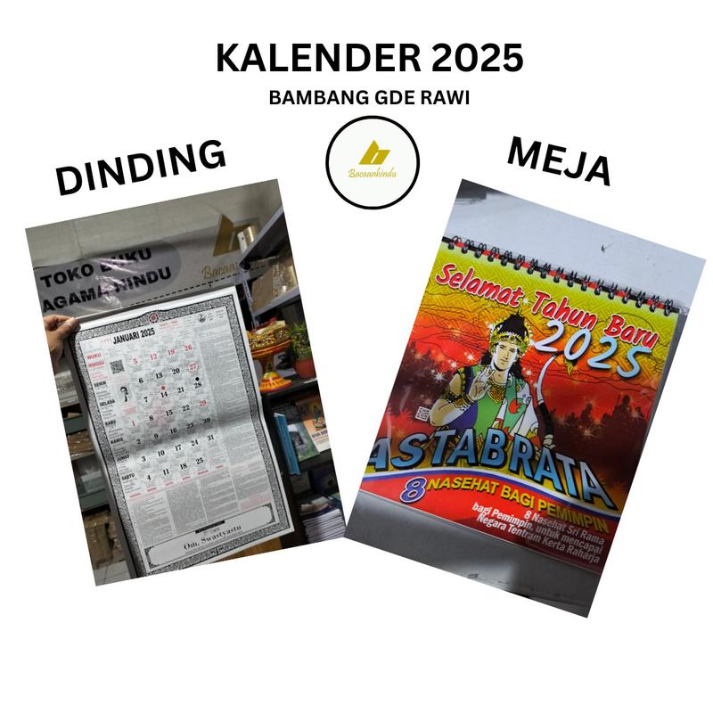 Kalender Dinding Dan Meja Bali Bambang Gde Rawi 2025 - Shop | Tokopedia