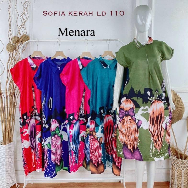 Daster Sofia menara model kerah Ld110 presize kain jenis rayon - TikTok ...