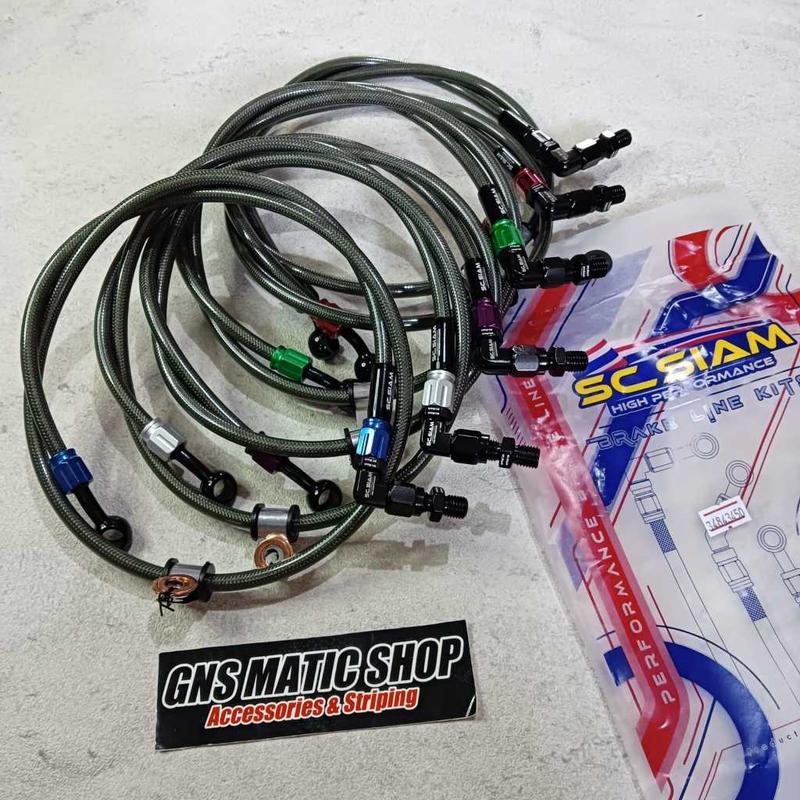 Selang rem SC Siam 90cm fiting 90 derajat selang rem thailna - Shop ...