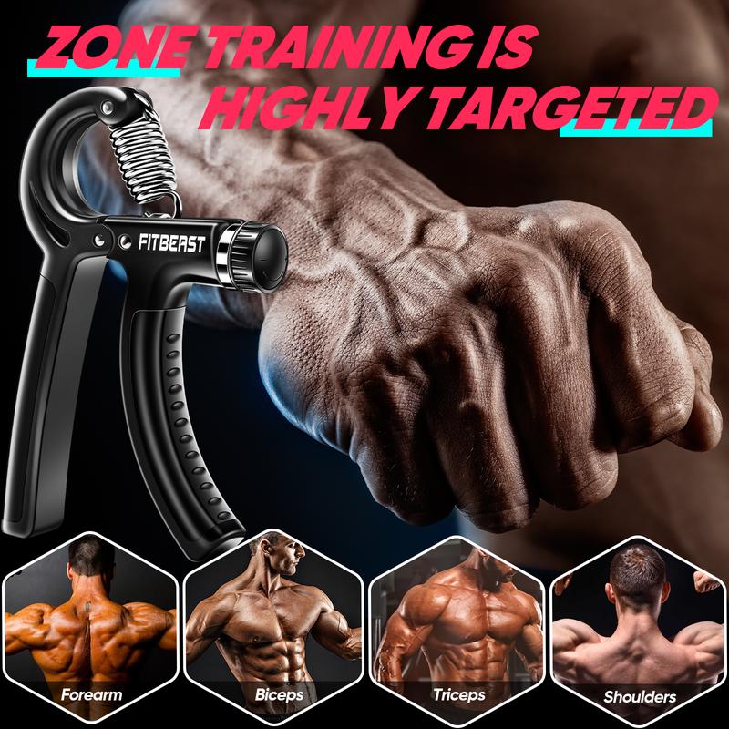 FitBeast Funny Hand Grip Strengthener Workout Kit (5 Pack) Forearm ...