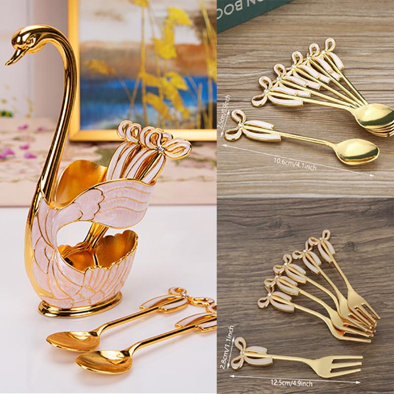 COD Tempat Sendok Garpu Angsa Set Cutlery Holder Wadah Peralatan - Shop ...