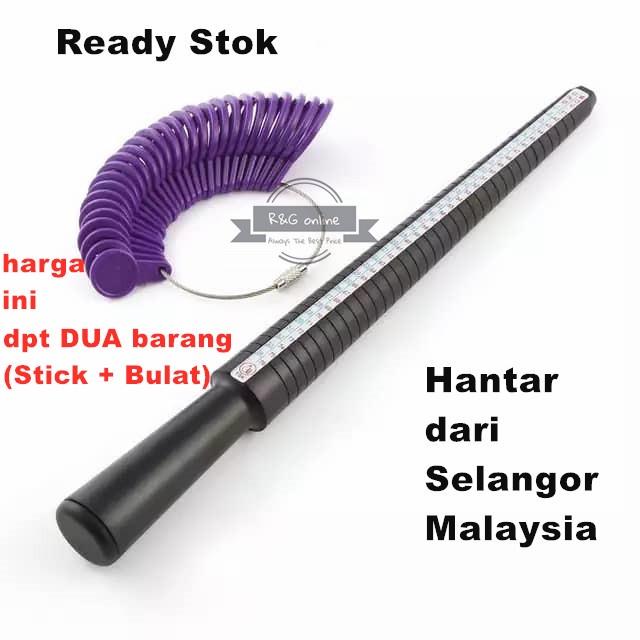 dpt 1 set(dua barang) - Ring Sizer Stick Ring Measuring Stic - TikTok ...