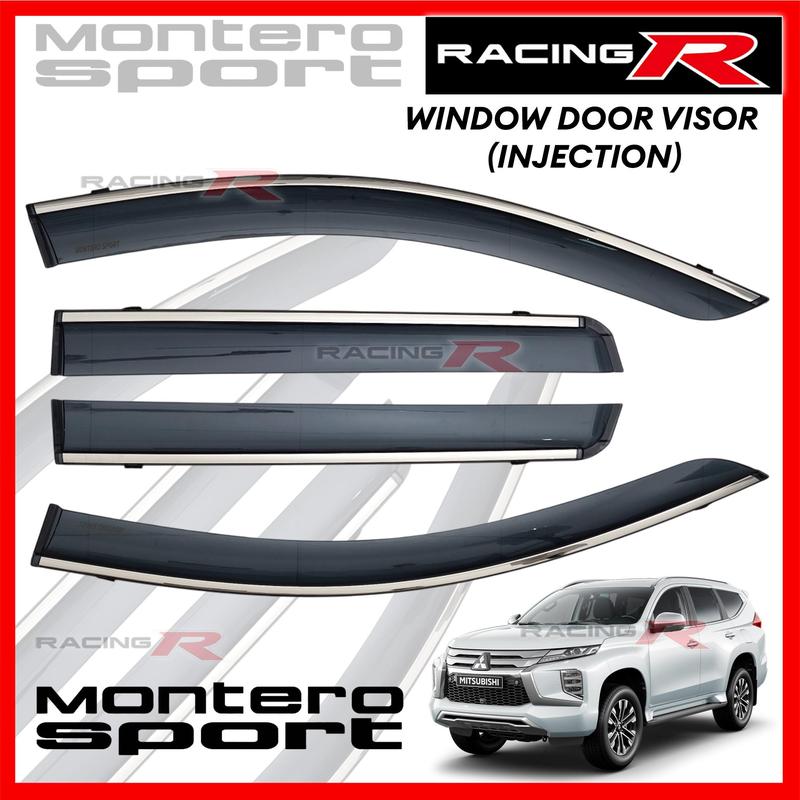 Montero Sport 2016-2025 OEM/ INJECTION/ BLACK WHITE/ Black with ...