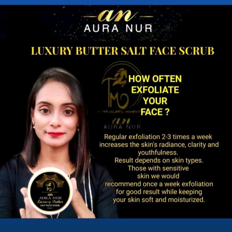 Aura Nur Luxury Butter Salt Face Scrub - TikTok Shop Singapore