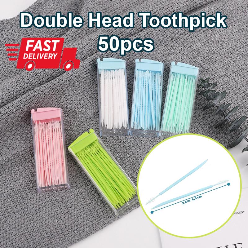 [SG Stock] ] Double Sided Plastic Toothpicks Oral Care Toothpicks ...