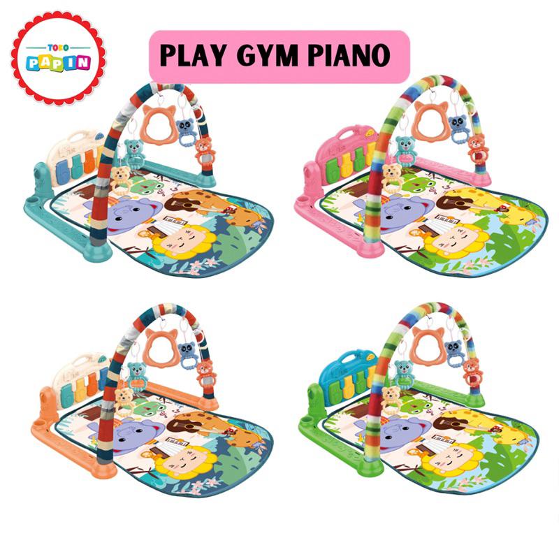 TokoPapin Play Gym Anak Bayi Play Mat Piano Rattle Mainan Edukasi ...