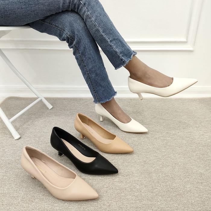 Promo Simoncelli Sepatu Heels Wanita 5 Cm Polos Mutiara | Sepatu Wanita ...