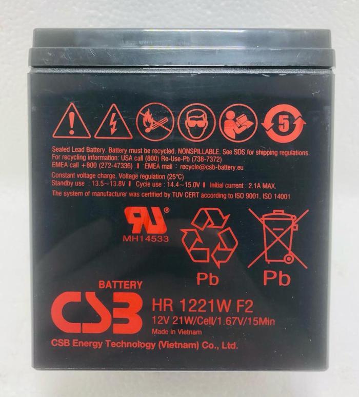 Jual Aki Baterai CSB Hitachi 12V 5Ah HR1221W F2 - HR 1221W UPS APC HR ...