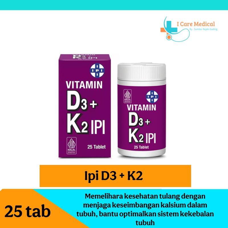 IPI Vitamin D3 + K2 25 Tablet / Botol - Shop | Tokopedia