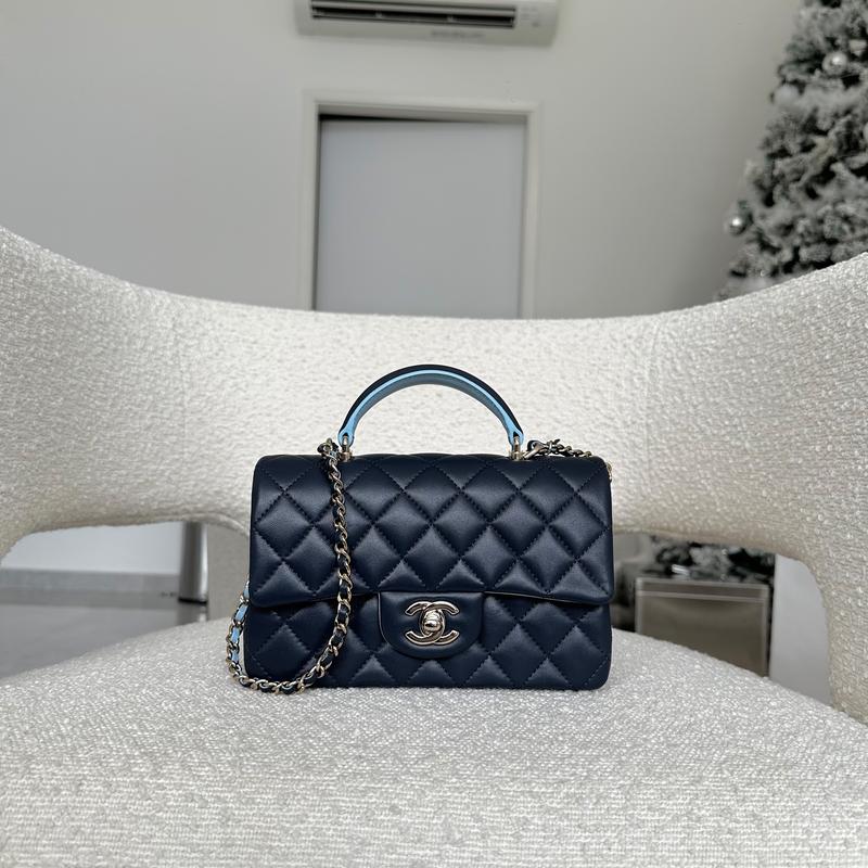 200803 Chanel Mini Rectangle With Top Handle, Two tone - TikTok Shop ...