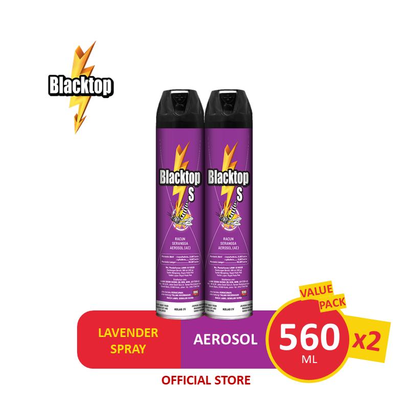 Blacktop Mosquito Spray Lavender [ 560ml | 560ml x 2 (Value Pack) - TikTok Shop Malaysia