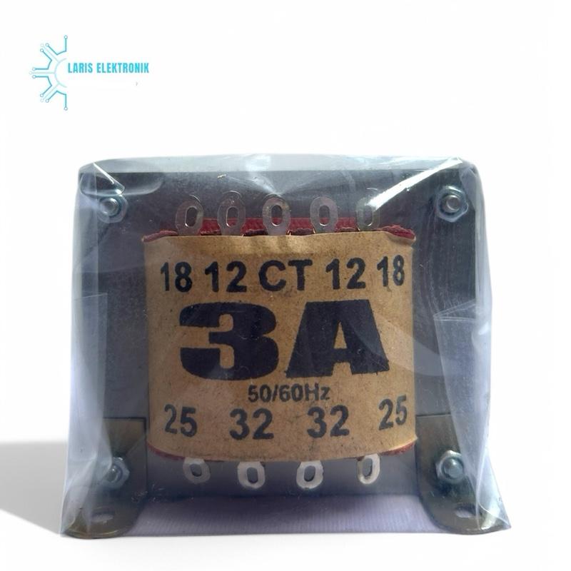 Trafo 3A CT 32V / Travo 3 Amper CT 32V (kecil) Tembaga murni tanpa ...