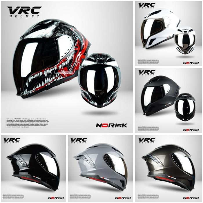Promo Helm Vrc Platinum X Helm Kekinian Model Moduler SNI Dewasa Bahan ...