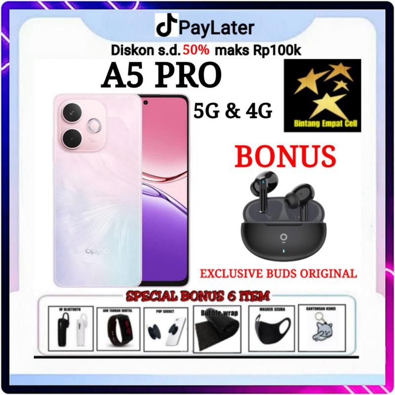 (EXCLUSIVE MATPECISTORE) OPPO A5 PRO 5G 4G 8/256 & 8/128 GARANSI - Shop | Tokopedia