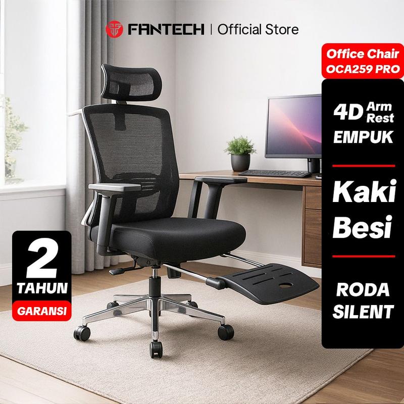 Fantech OCA259 PRO Kursi Kantor Kerja Jaring Premium Office Chair ...
