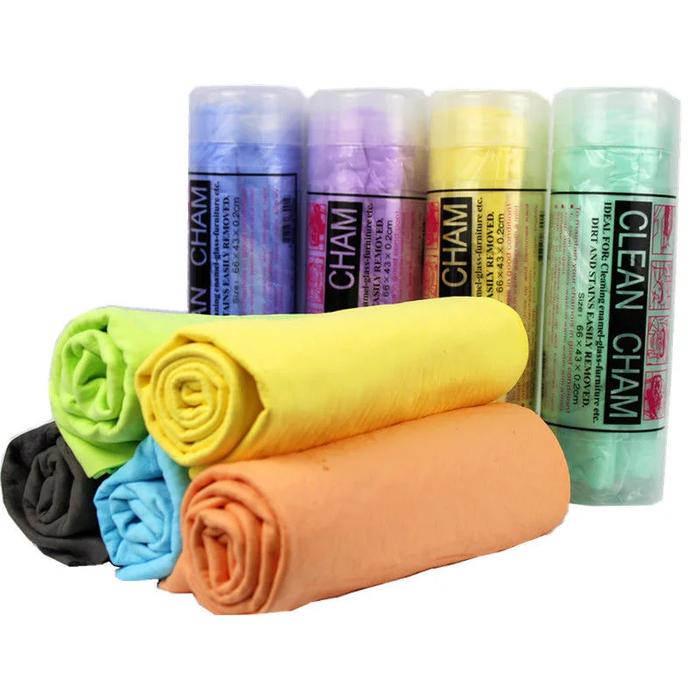 Jual Car Clean Cham Synthetic Chamois Glasses Cleaner COD 43x32cm PVA ...
