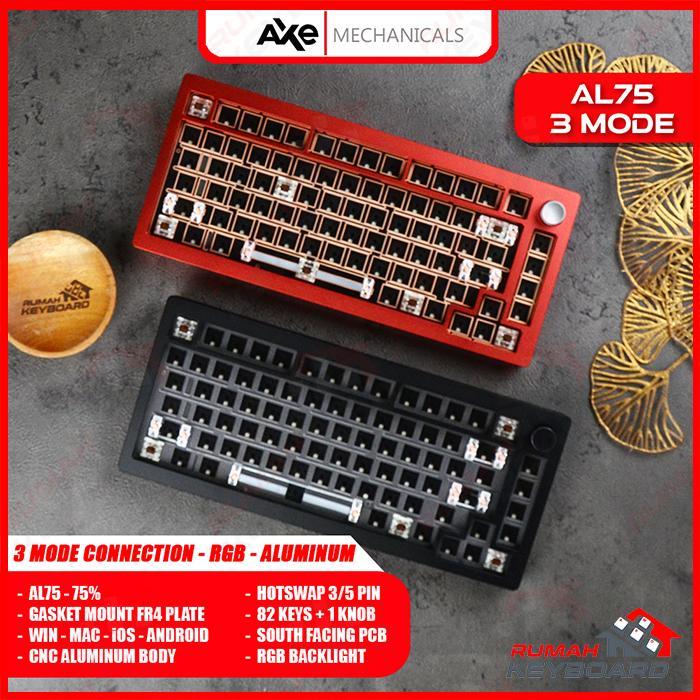 Promo MECHANICAL KEYBOARD - AL75 - 75% - ALUMINUM - SOUTH - RGB - KNOB ...