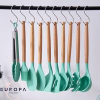 Promo Spatula Set isi 12pcs + Wadah / Kitchen Utensils Sets Silicone ...