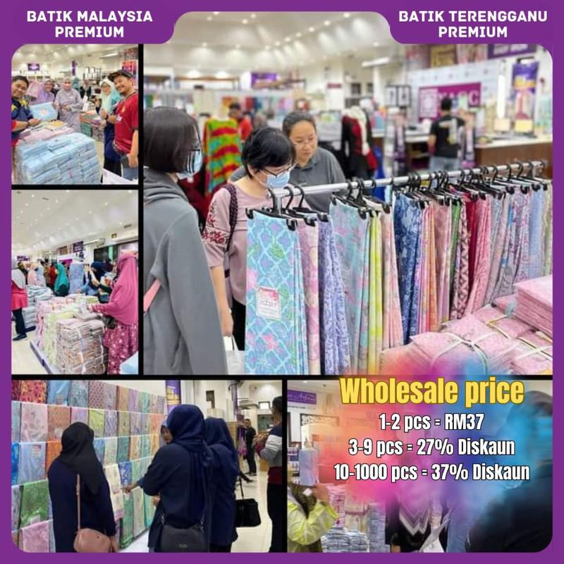 Noor Arfa Batik Terengganu Kain Sarung Velvet Pastel Kain Pasang ...