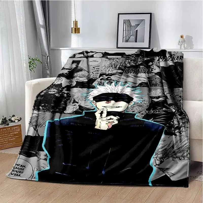 Cartoon Anime Jujutsu Kaisen Throws Blanket Super Soft Featuring Yuji ...