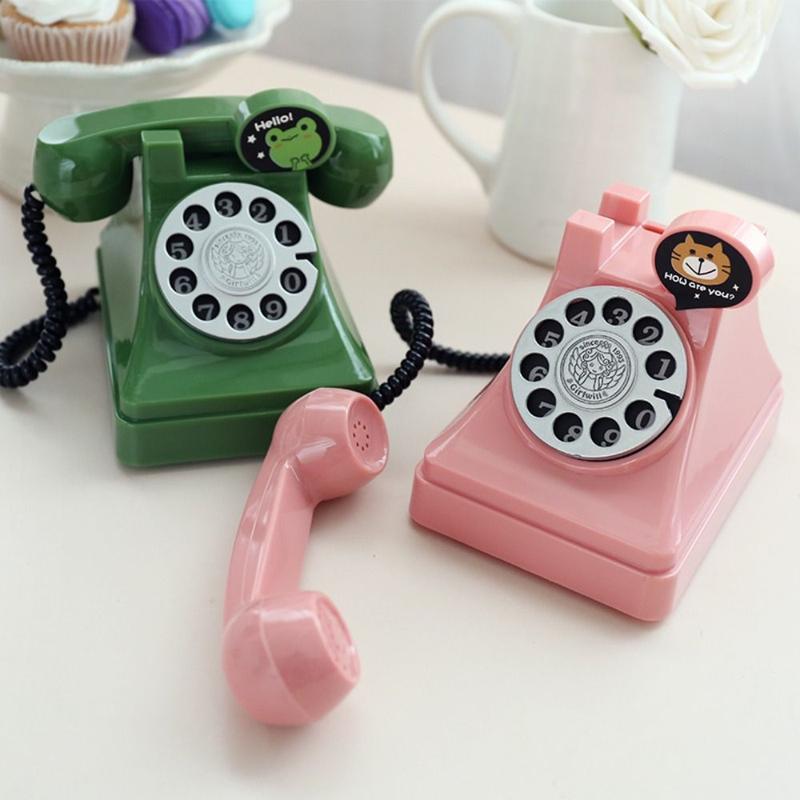 Simple Cartoon Telephone Piggy Bank Mini Cute Plastic Telephone ...