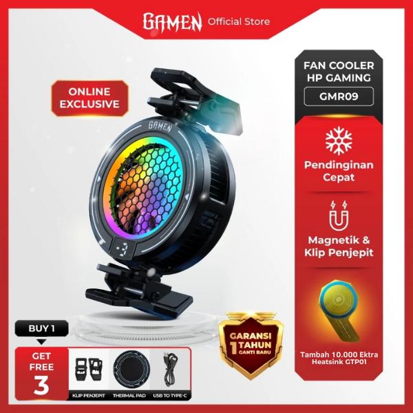 Promo [EXCLUSIVE LAUNCHING] GAMEN GMR09 Fan Cooler Hp Gaming Magnetic ...