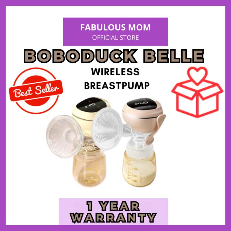 [BOBODUCK] Belle PP Wireless Breastpump Pink & Yellow Easy Pump ...