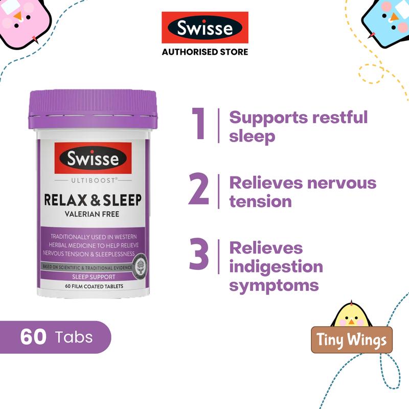 Swisse Ultiboost Relax & Sleep 60 Tablets - TikTok Shop Singapore