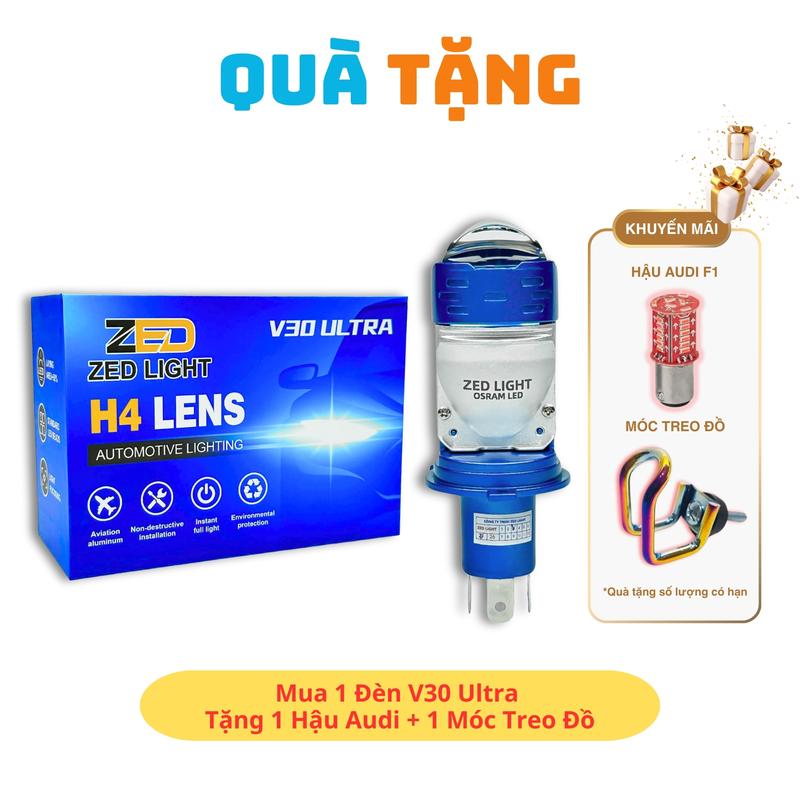Đèn Pha Bi Cầu V30 Ultra ZED LIGHT 65W - 12 24V DC chân H - TikTok Shop ...