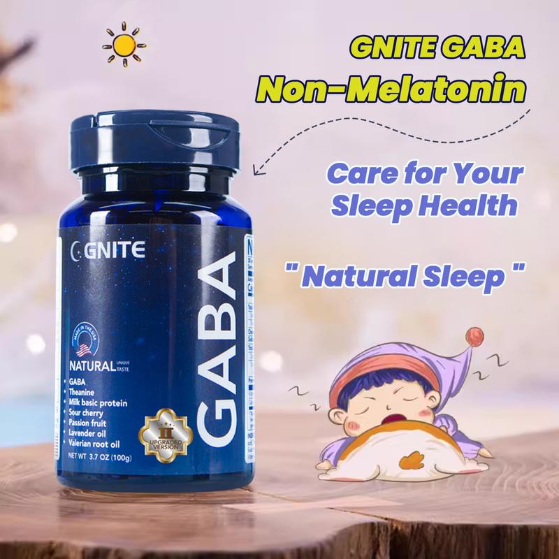 GNITE GABA Sleep Gummies 60 Sugar Free Halal Gummies with Vitamin ...