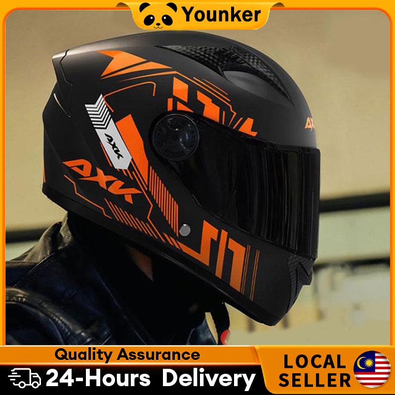 【Younker.Explorer】Helmet Motosikal Dwi Visor Topi Keledar Motosikal ...