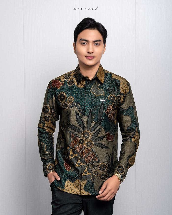 Promo Laskala Batik Premium Barsha Kemeja Batik Pria Slimfit Lengan ...
