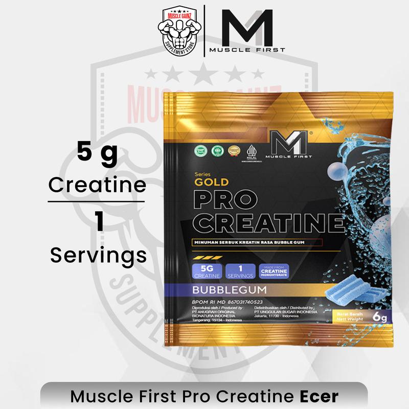 M1 Muscle First Pro Creatine Ecer per Sachet Pre Workout - Shop | Tokopedia