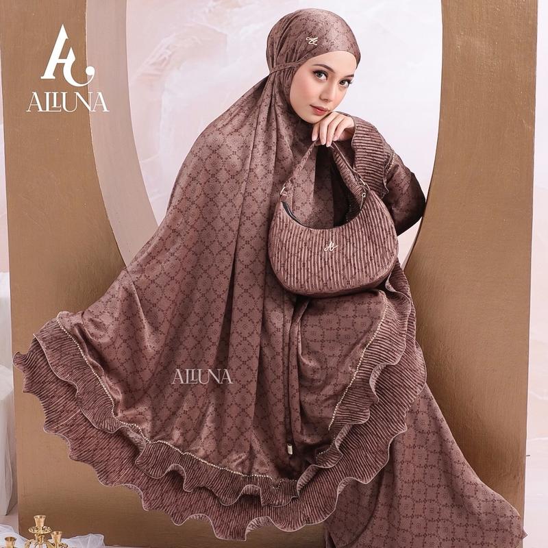 ALLUNA - Mukena Dewasa Mewah Santorini Silk 2in1 Zhafira Series - Shop ...