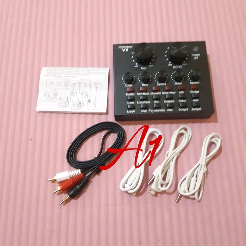 Bonkyo F999 sound card set Peralatan Bernyanyi atau siaran langsung ...