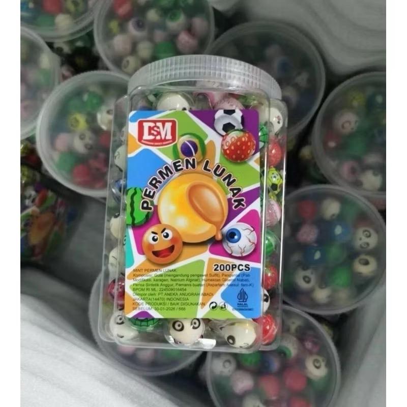 DSM Permen Lunak Mini isi -+200 permen mata Gum Snack Jeli - Shop ...