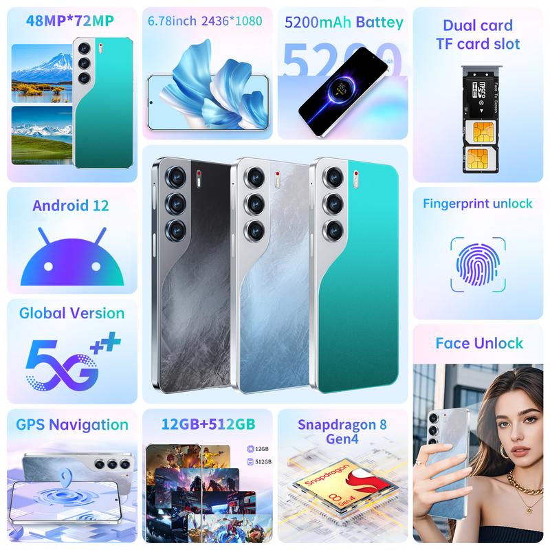 HP Baru 2025 Camon 40 Pro Smartphone 12GB+512GB Handphone Pengisian ...