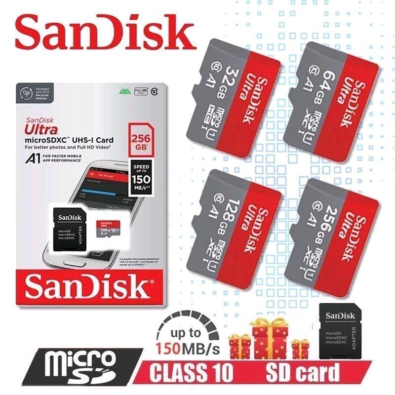 Sandisk Kartu Micro SD 100MB/S Memory Card A1 32GB 64GB 128G - Shop ...