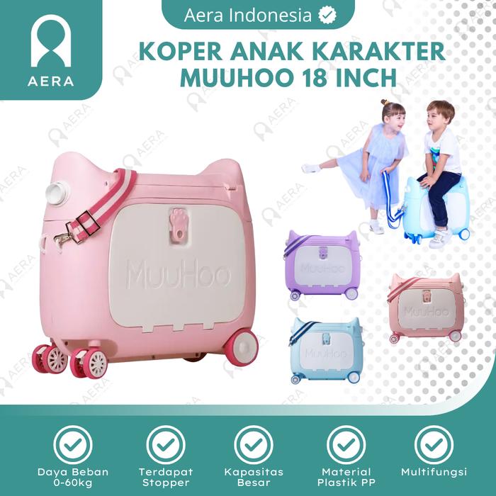 Promo Koper Kabin Anak Multifungsi 18 inch - Muuhoo Koper Kabin Anak ...