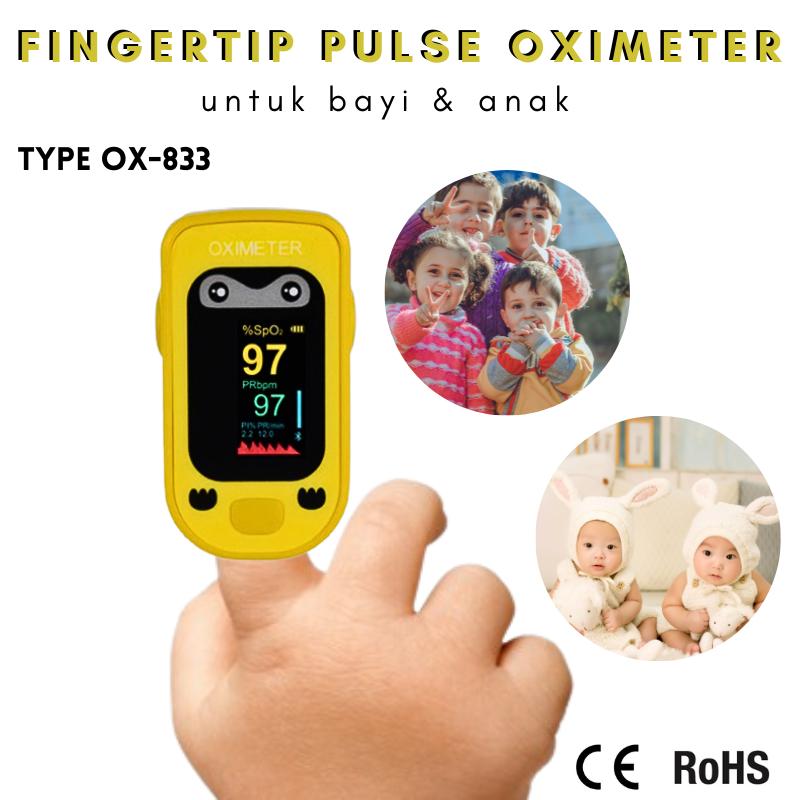 Oximeter Pulse Fingertip Anak kartun cartoon Alat Pengukur Oksigen ...