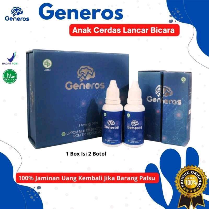 generos speech delay 1 box isi (2 botol) original nutrisi vitamin anak ...